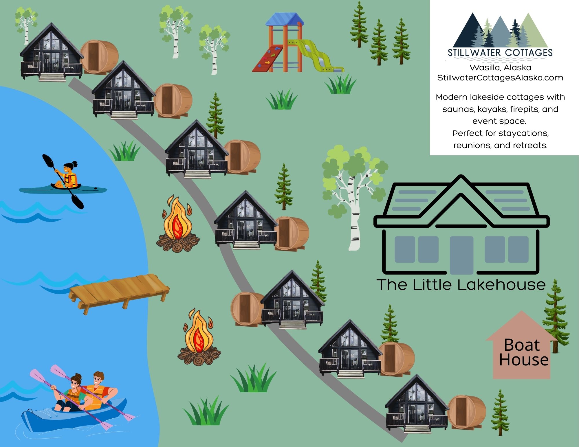 Stillwater Cottages - Modern lakeside stays, minutes from town, yet a ...